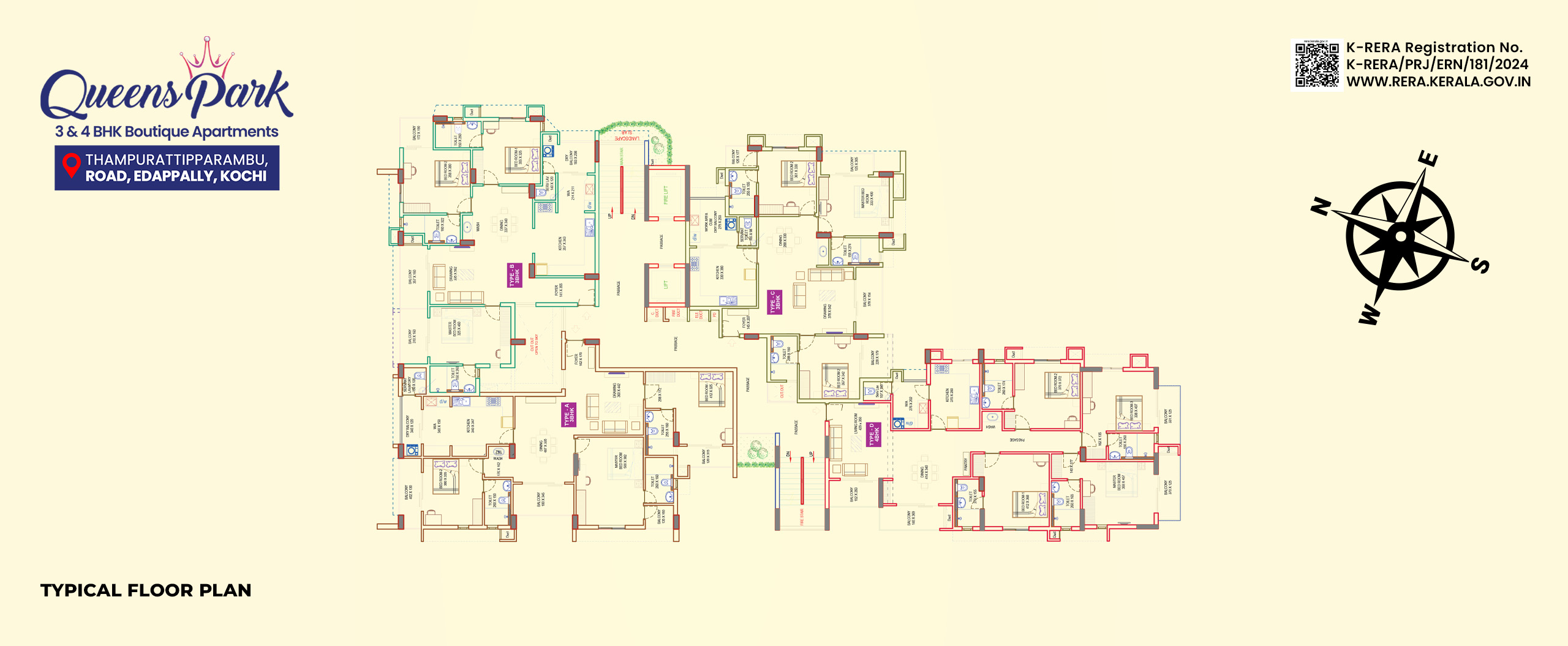 Premium Flats for sale in Edappally | Veegaland Queens Park